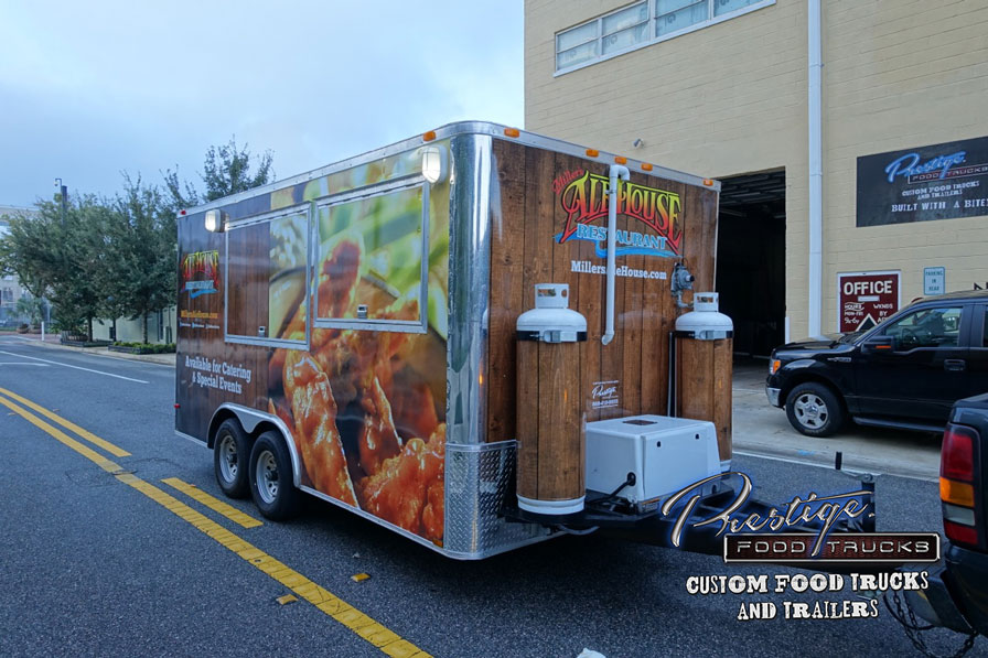 Miller's Ale House Trailer | Prestige Custom Food Truck Manufacturer
